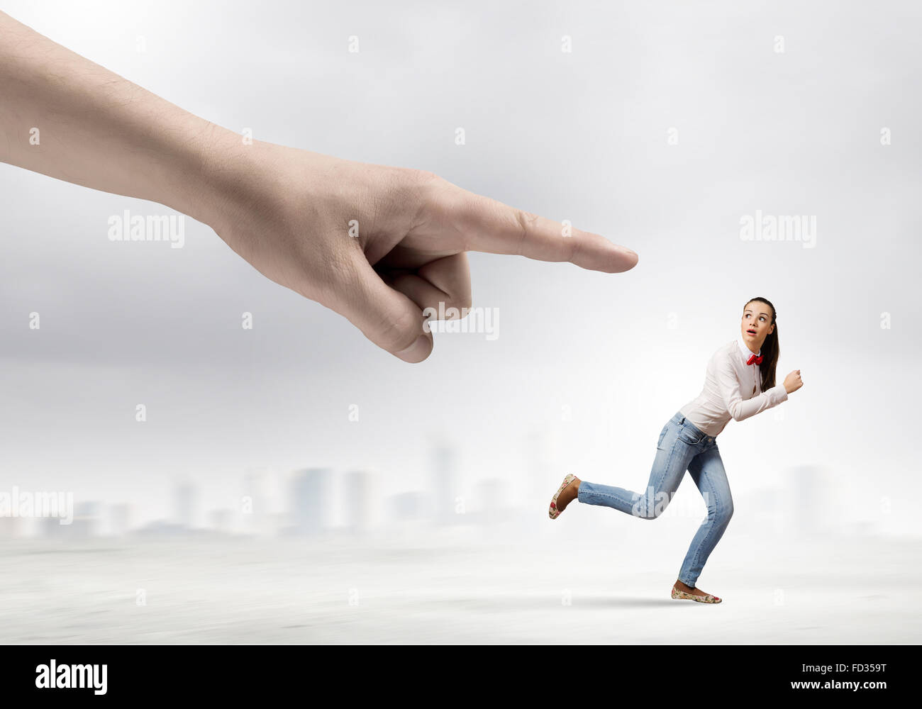 Girl running away from home hi-res stock photography and images - Alamy