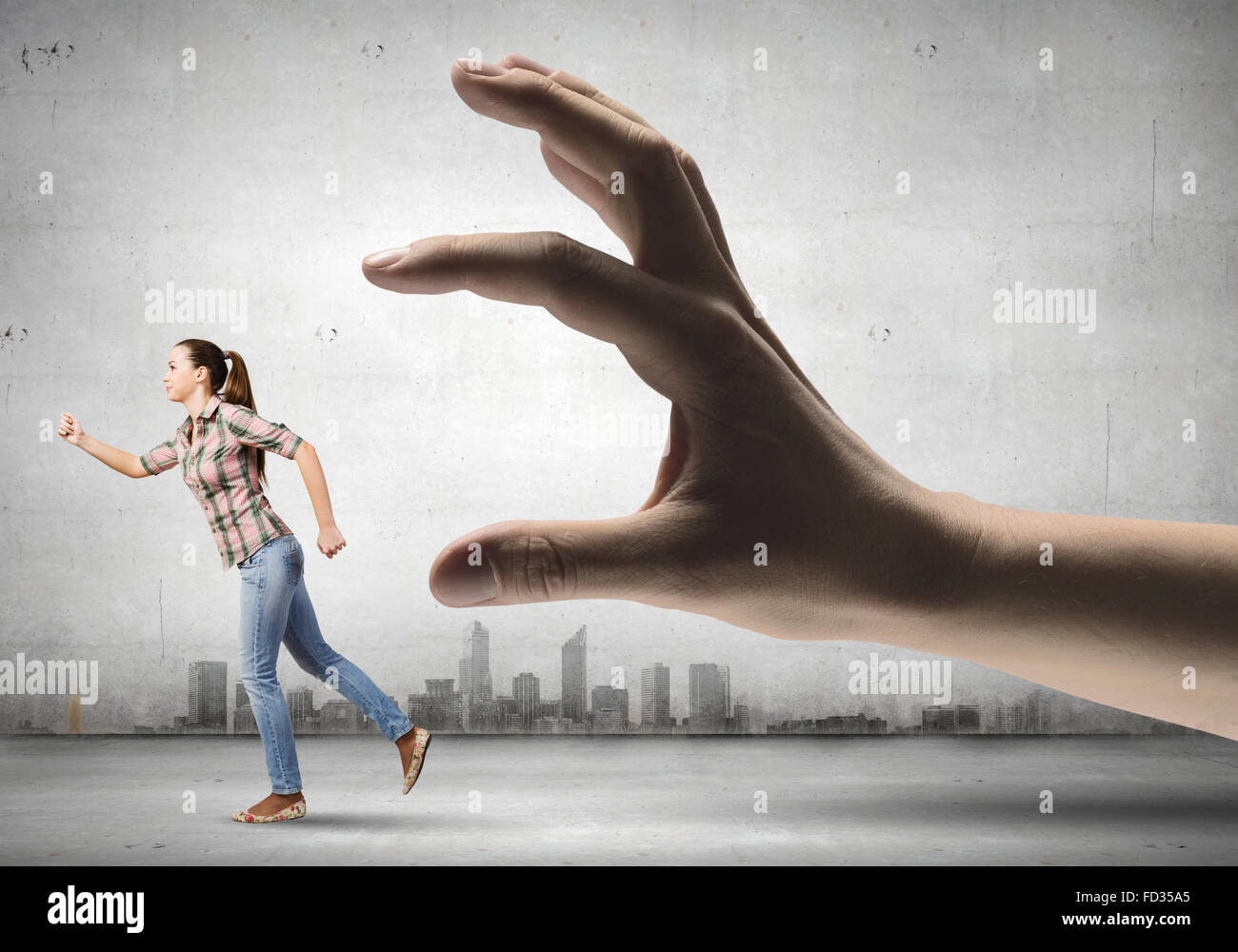 Girl Running Away From Home