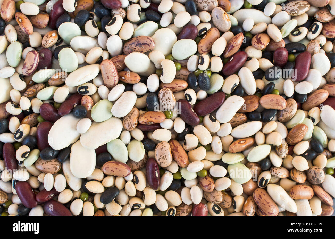 Mixed beans as a detailed background image Stock Photo - Alamy