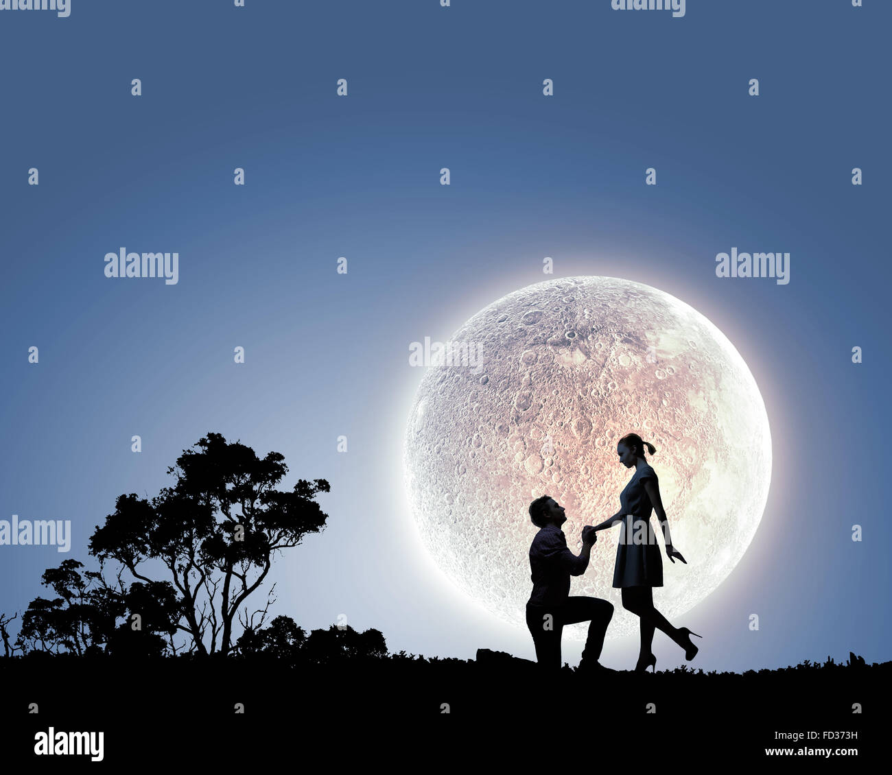 Romantic Moon Stock Photos & Romantic Moon Stock Images - Alamy