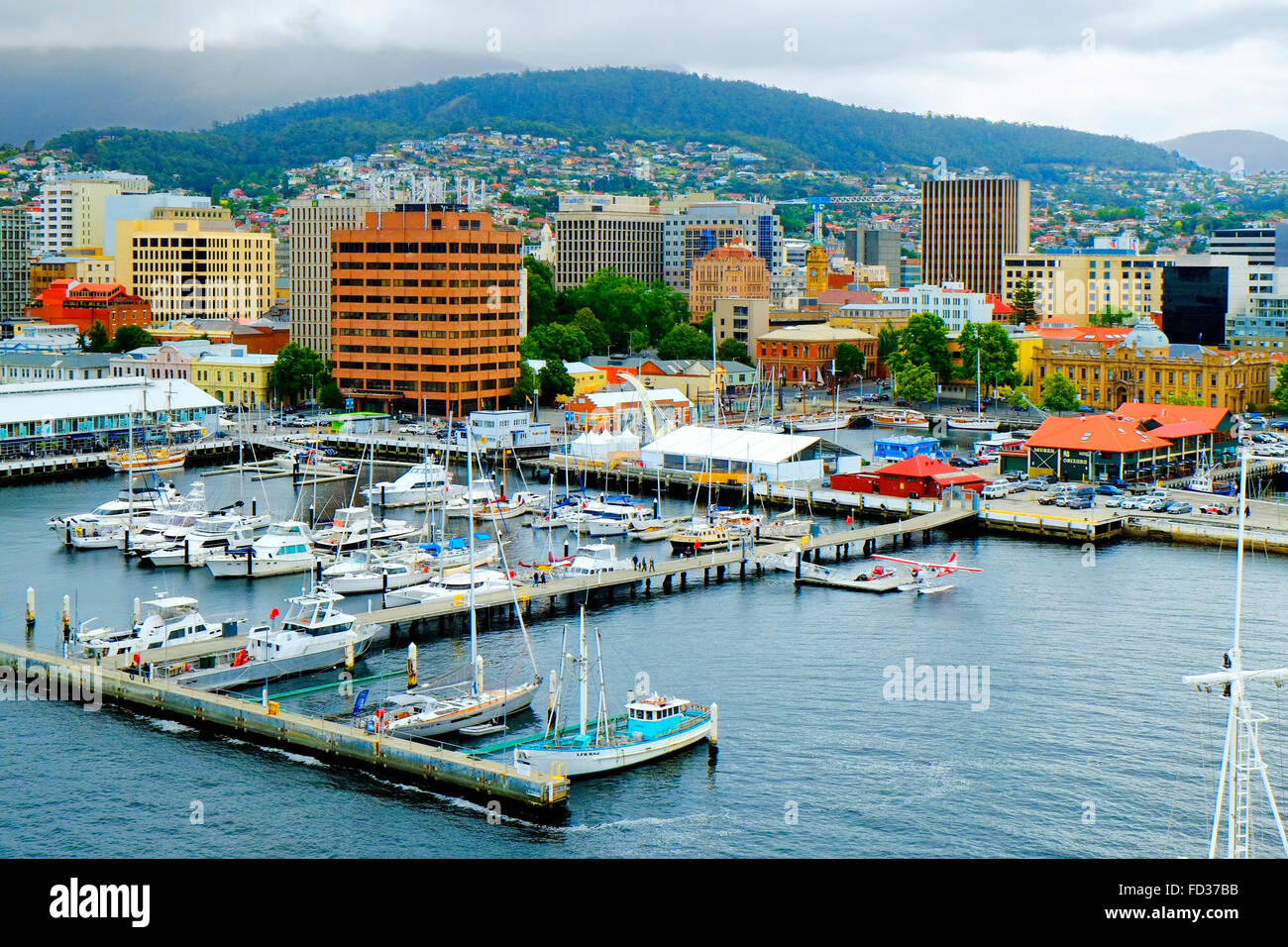 Hobart Tasmania Harbour Australia River Derwent Stock Photo - Alamy