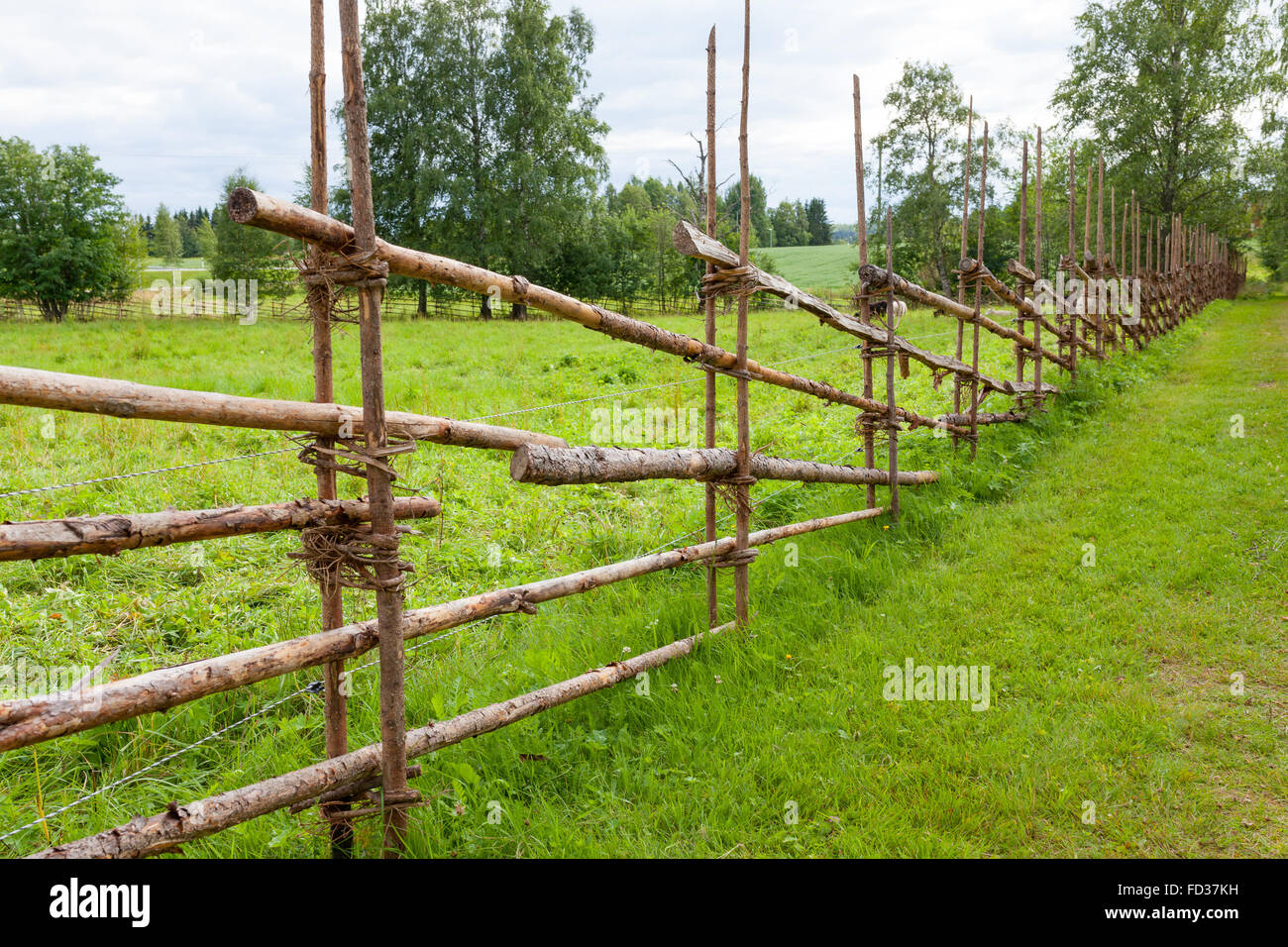 Traditional scandinavian fence hi-res stock photography and images - Alamy