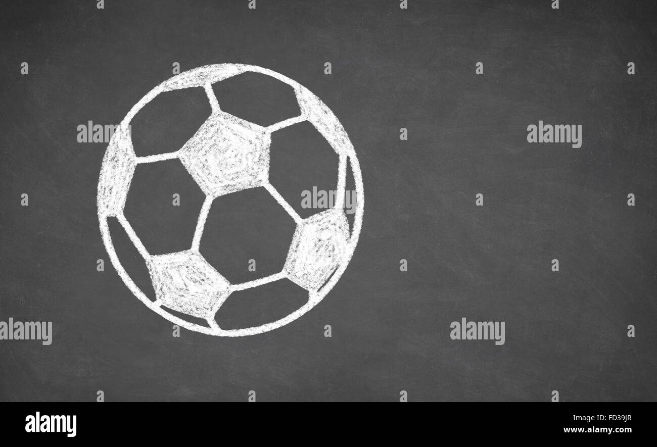 Football ball drawn on Black and White Stock Photos & Images - Alamy