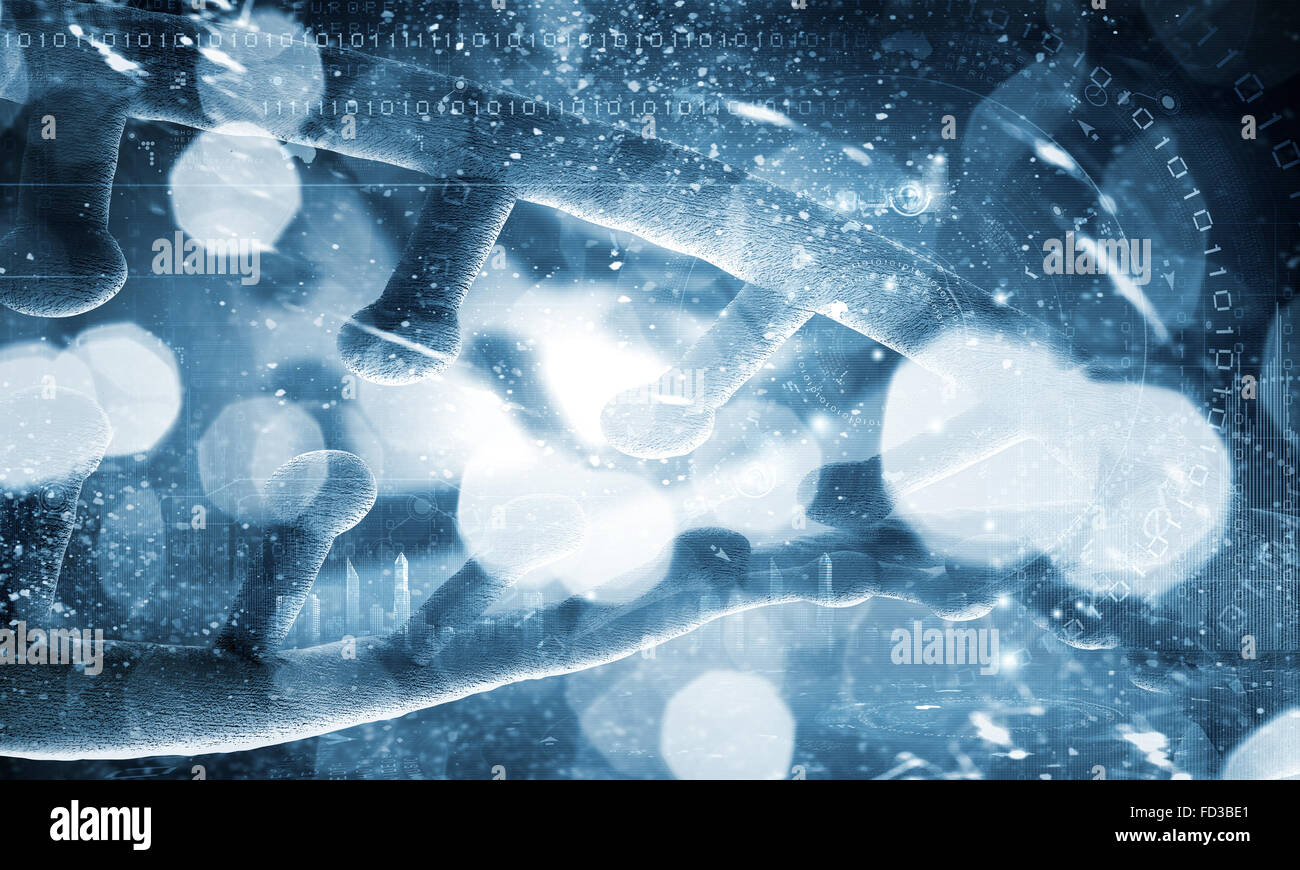 High tech 3d dna hi-res stock photography and images - Alamy