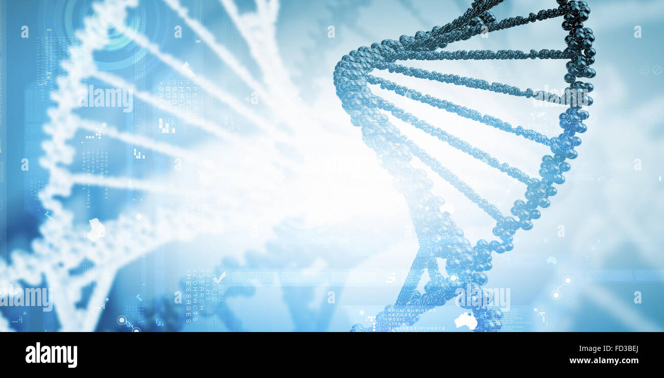 Background high tech image of dna molecule Stock Photo - Alamy