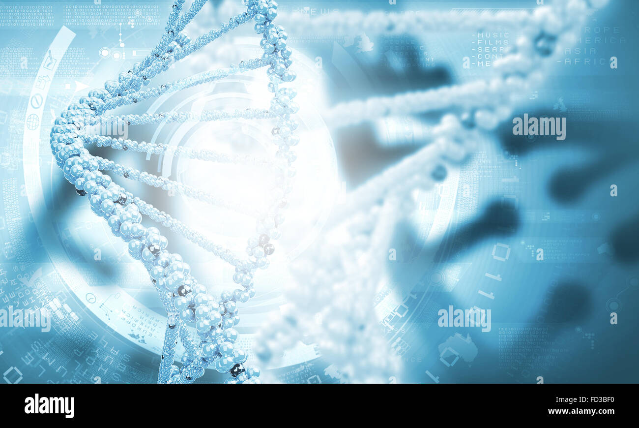 Background high tech image of dna molecule Stock Photo - Alamy