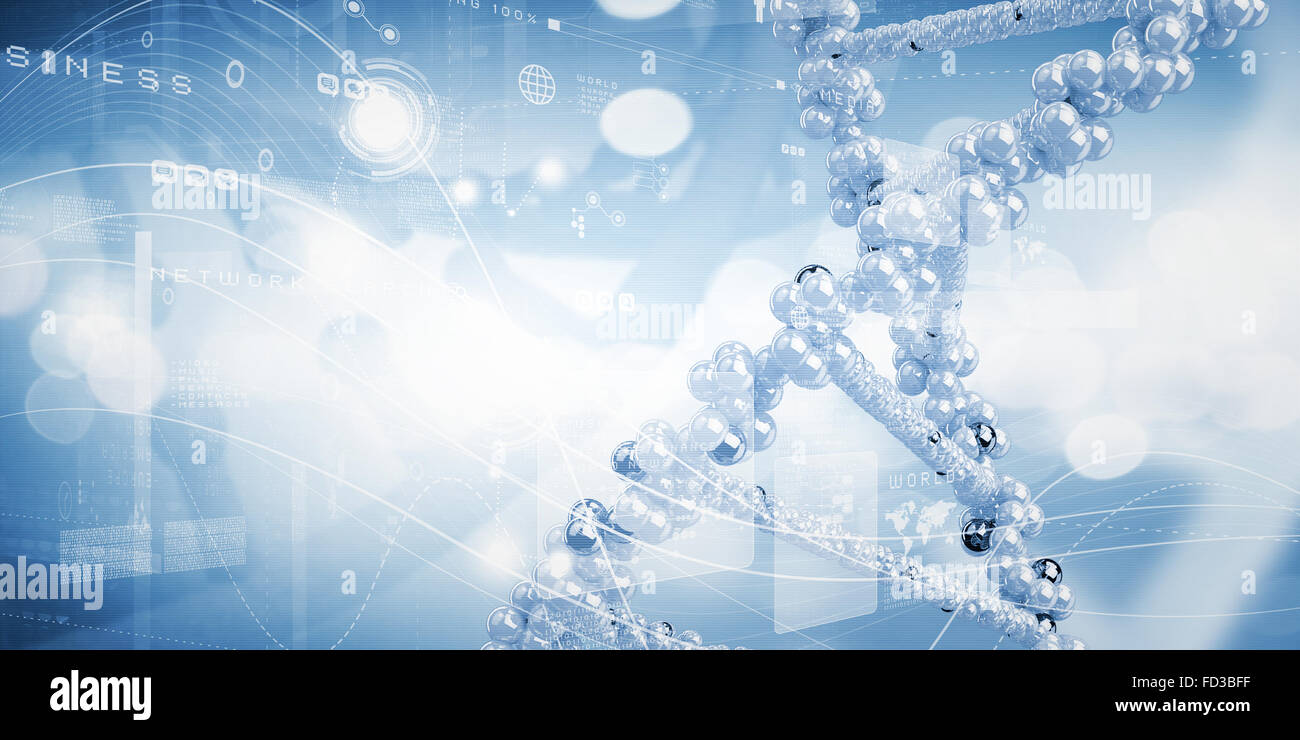Background high tech image of dna molecule Stock Photo - Alamy