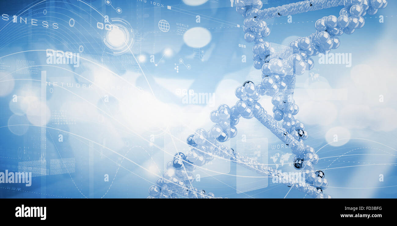 Background high tech image of dna molecule Stock Photo - Alamy