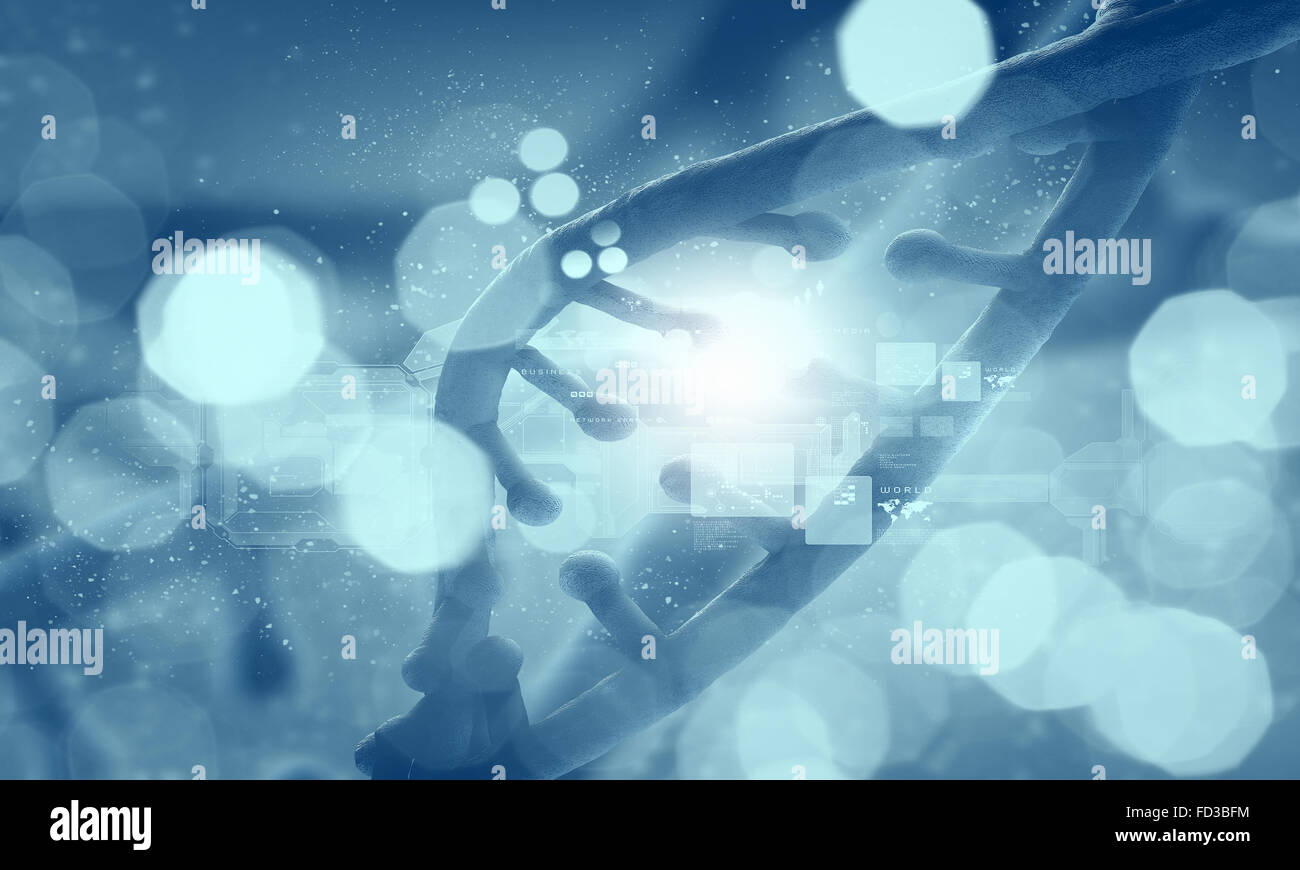 Background high tech image of dna molecule Stock Photo - Alamy