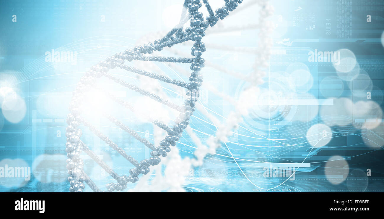 Background high tech image of dna molecule Stock Photo - Alamy