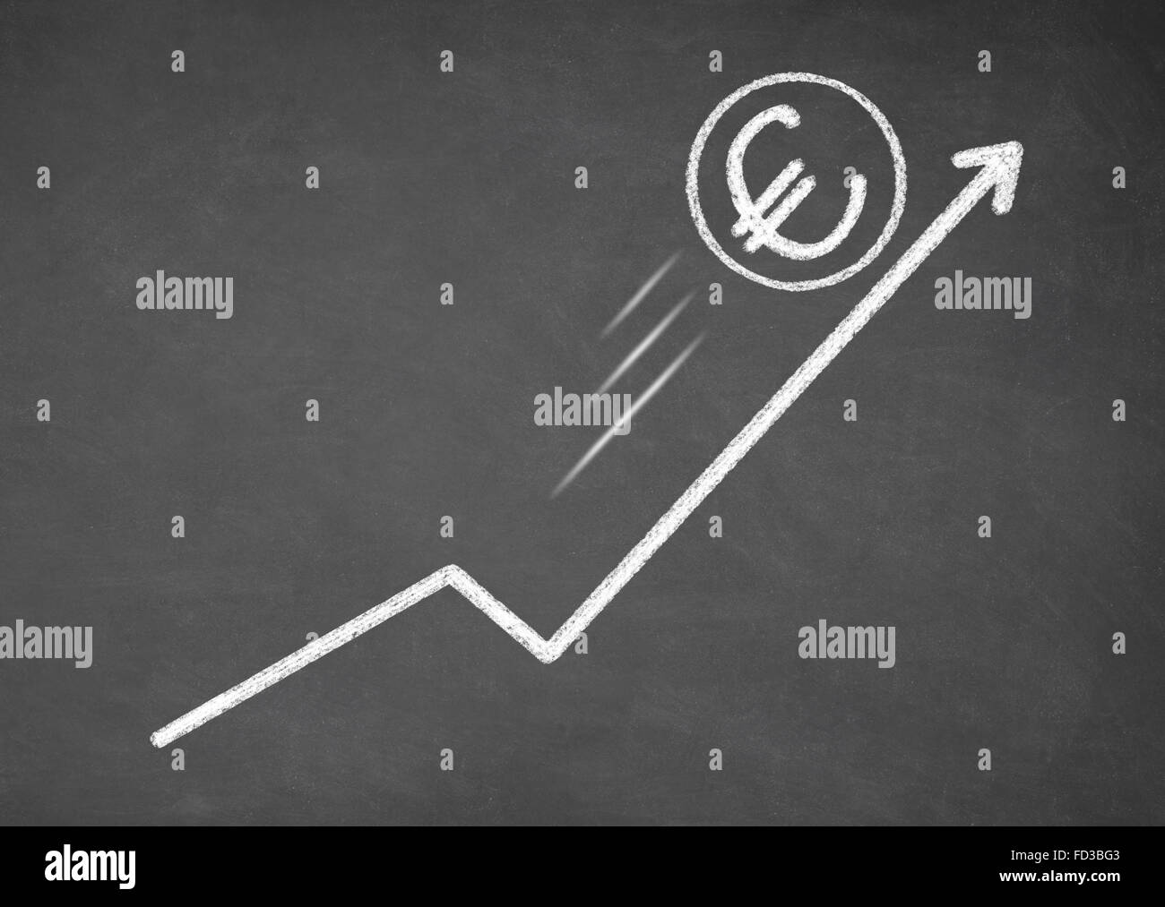 Money up arrow Black and White Stock Photos & Images - Alamy