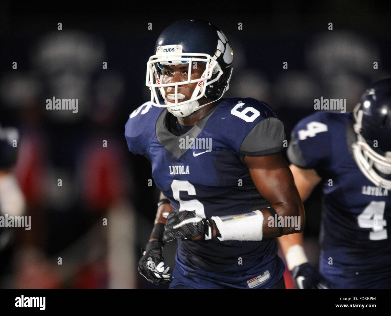 Los Angeles, CA 9/25/15.Loyola Cubs defensive back/wide receiver (6 ...