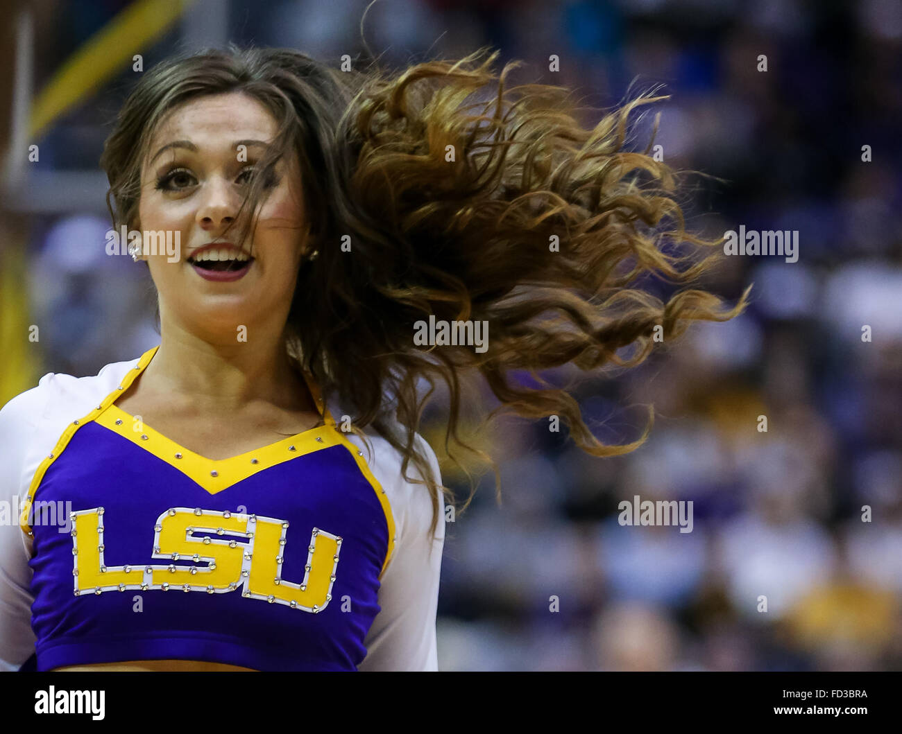 Baton Rouge, LA, USA. 26th Jan, 2016. LSU Tigers Tiger Girl performing ...
