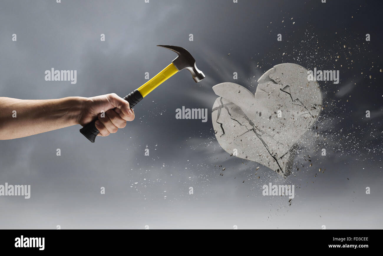Heart breaking disaster hi-res stock photography and images - Alamy