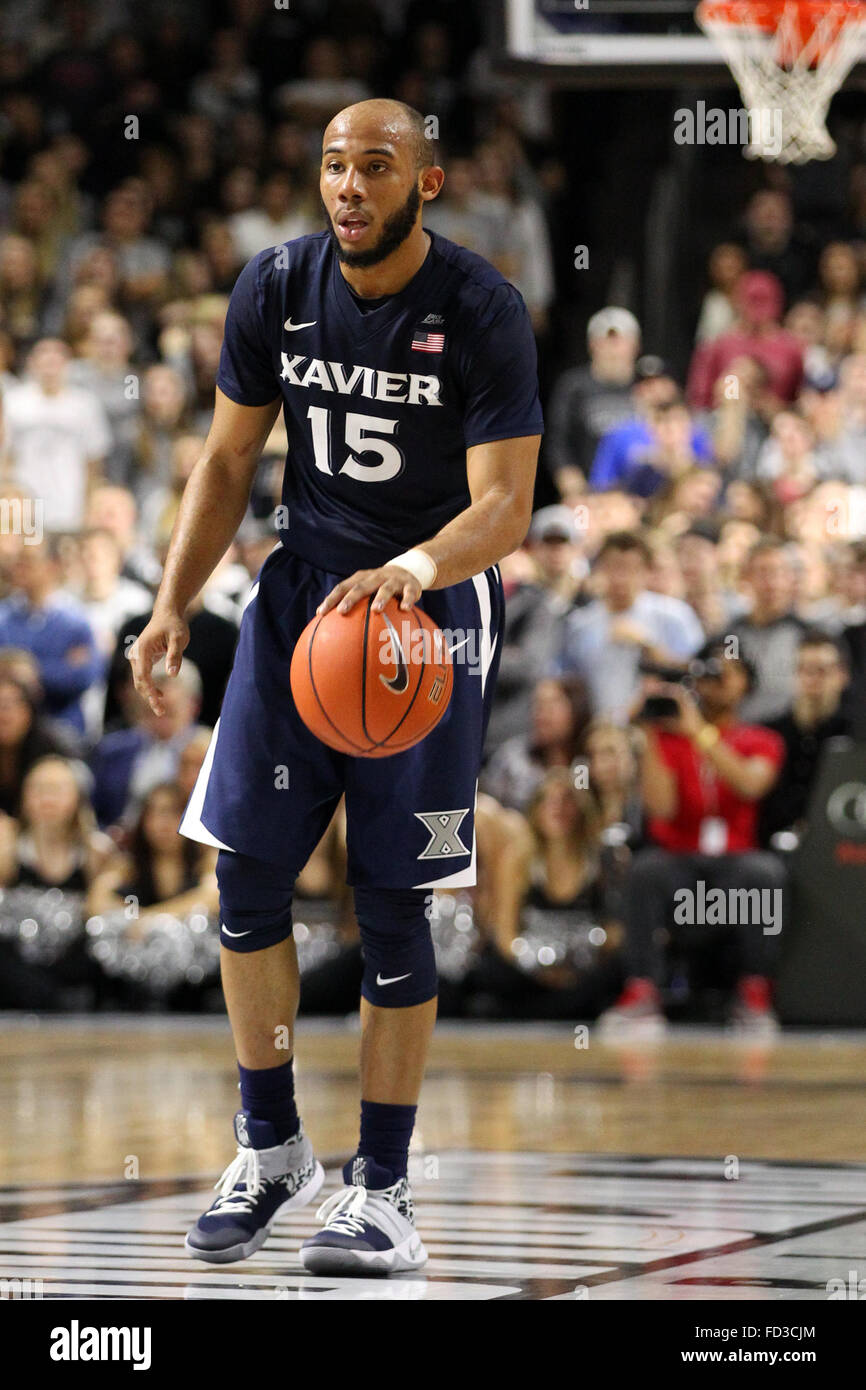 January 26, 2016; Providence, RI, USA; Xavier Musketeers guard Myles ...