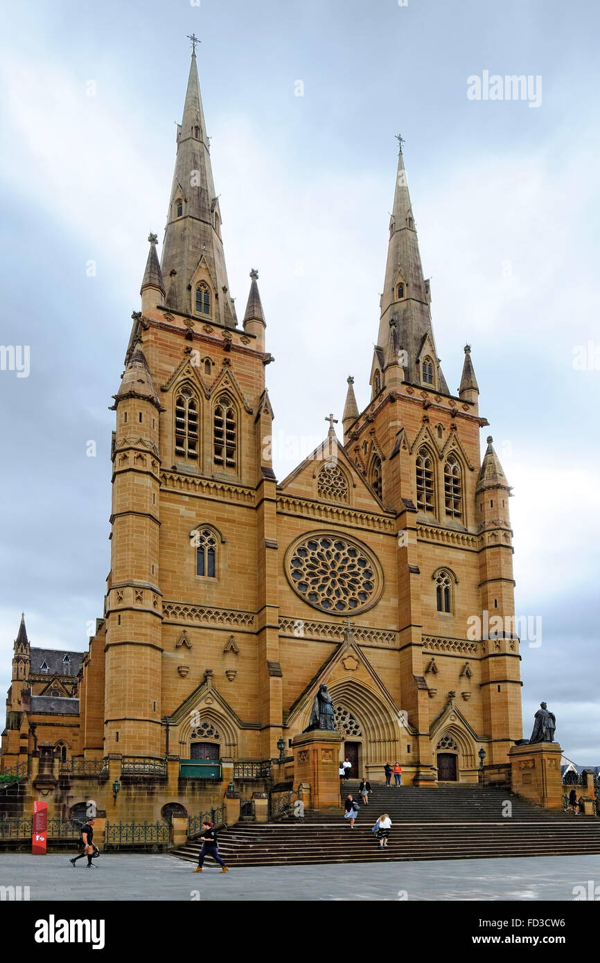 St. Mary's Cathedral Sydney Australia Catholic Gothic Revival Stock ...