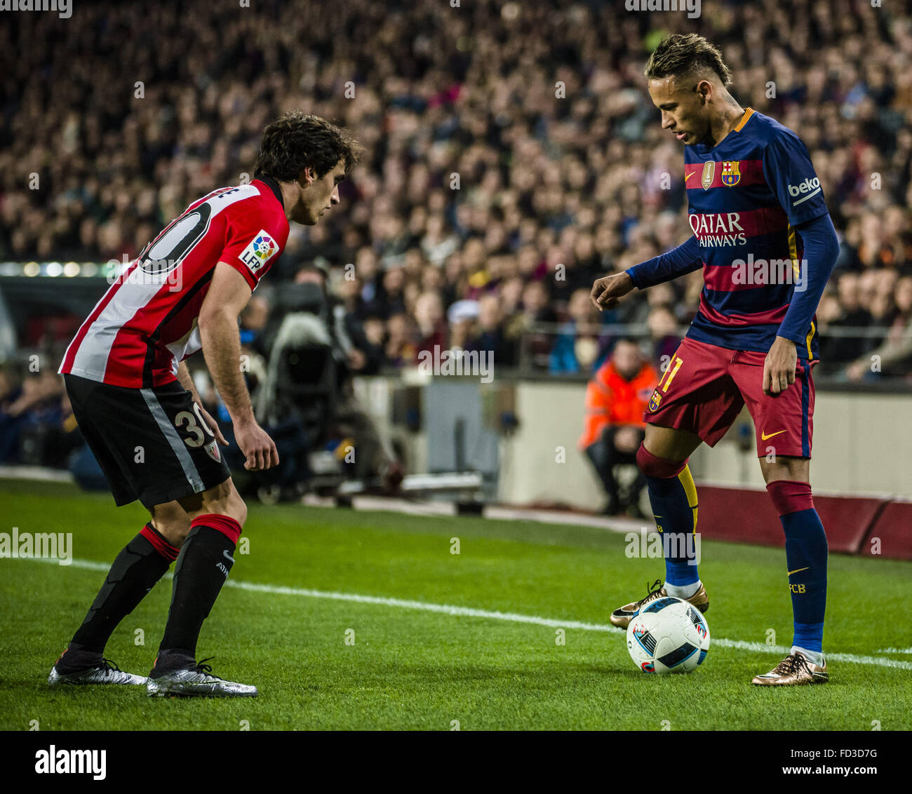 Barcelona, Catalonia, Spain. 27th Jan, 2016. FC Barcelona's forward ...