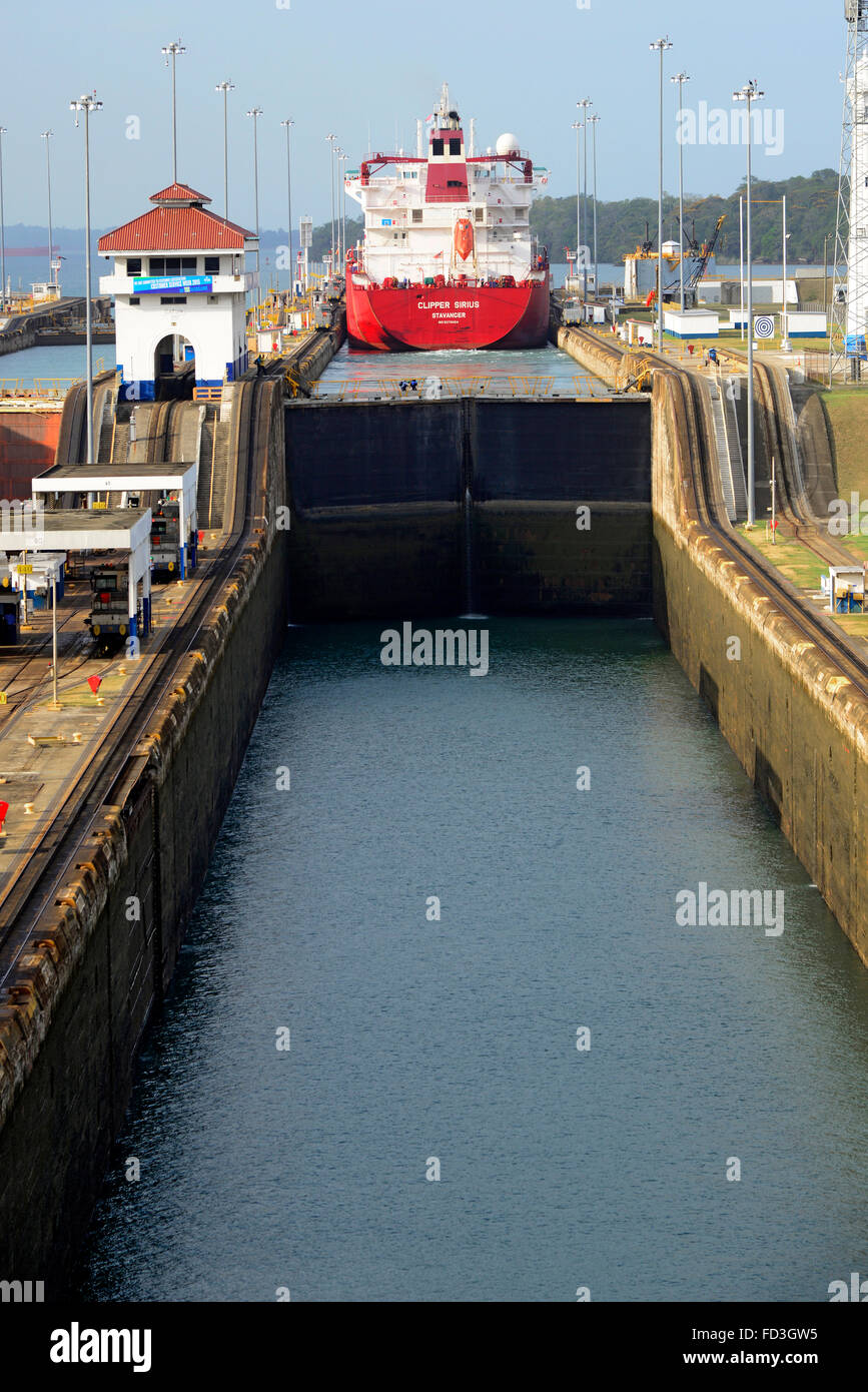 Gatun Locks Colon Panama Canal Central America Stock Photo - Alamy