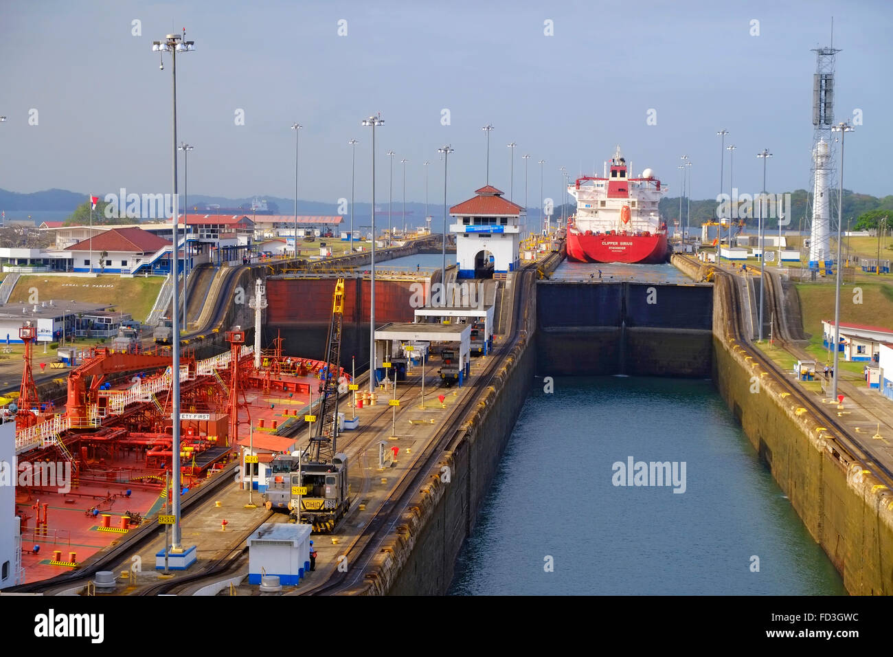 Gatun Locks Colon Panama Canal Central America Stock Photo - Alamy