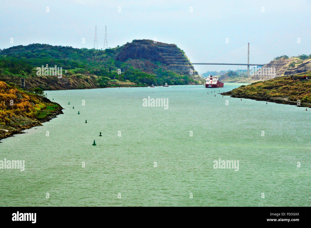 Centennial Bridge Panama Canal Central America Stock Photo - Alamy