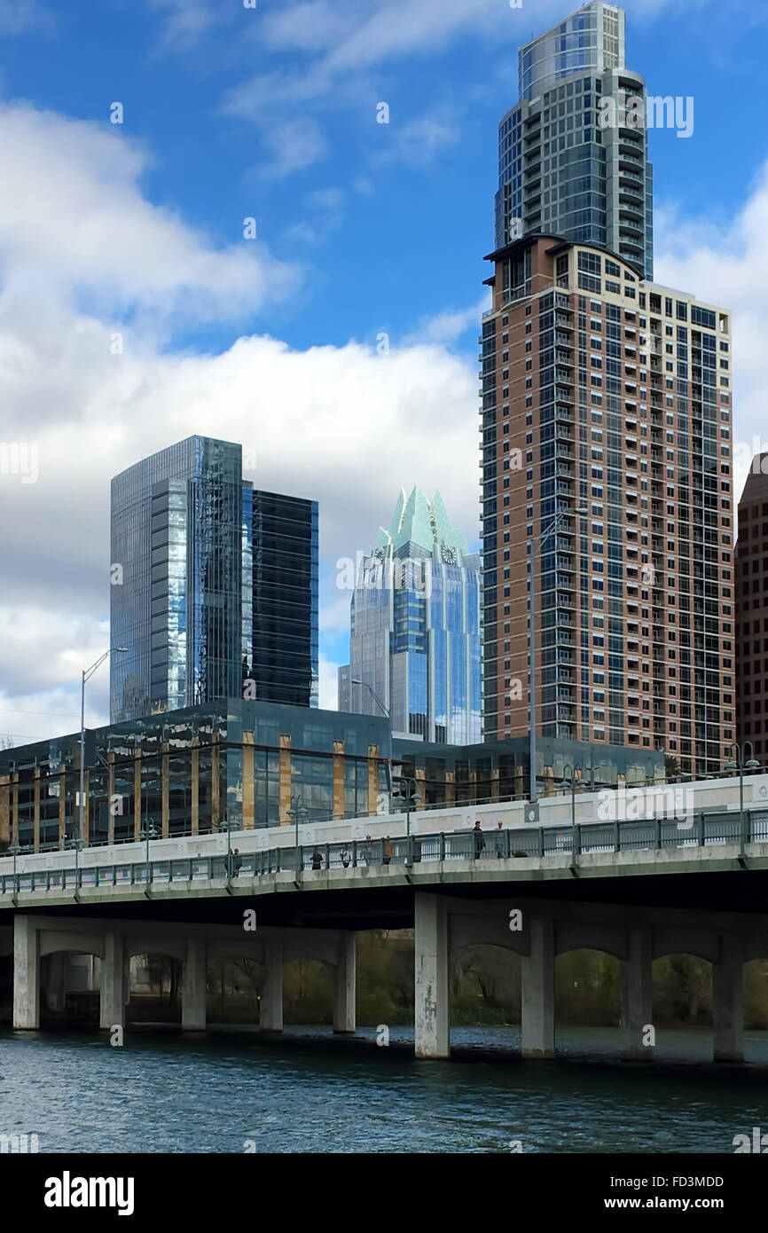 A Vertical of the Austin, Texas, skyline Stock Photo - Alamy