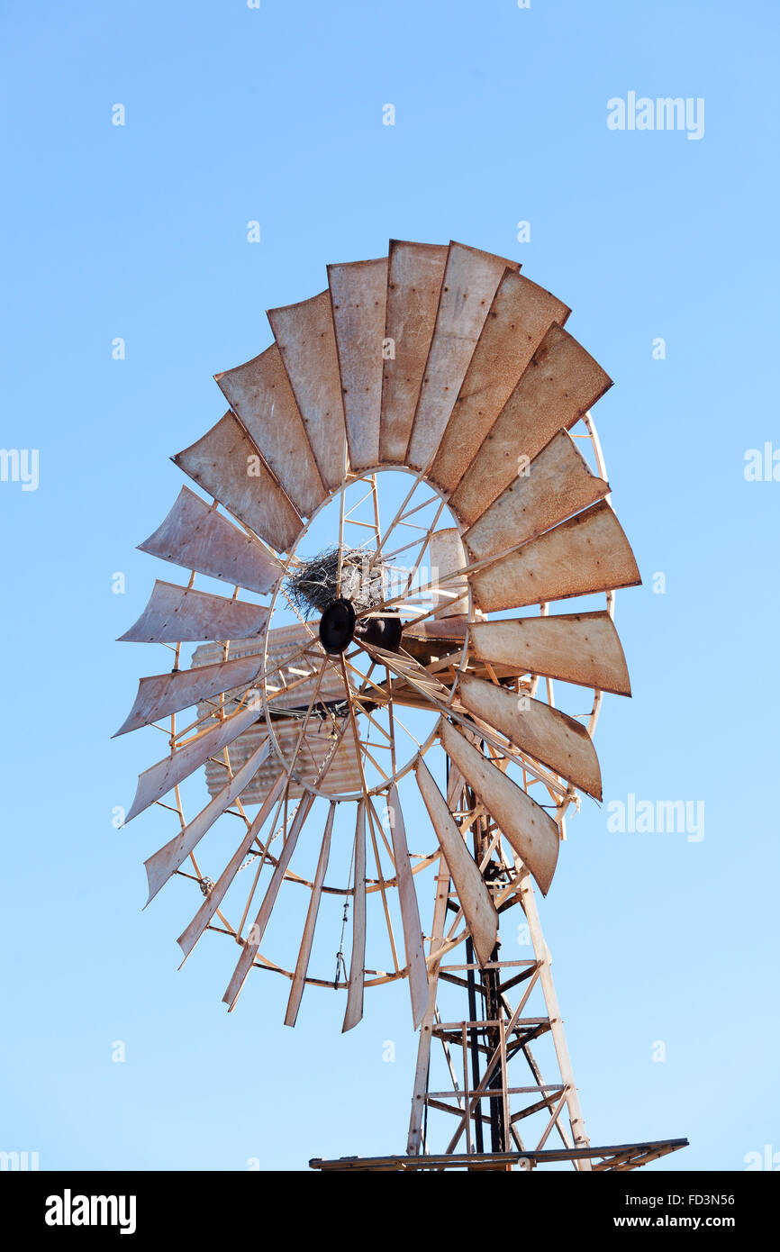using wind as power to pump water Stock Photo - Alamy