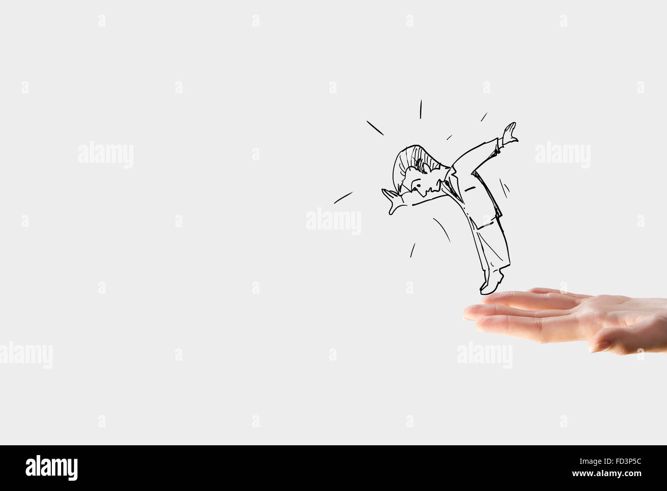 Falling caricature hi-res stock photography and images - Alamy