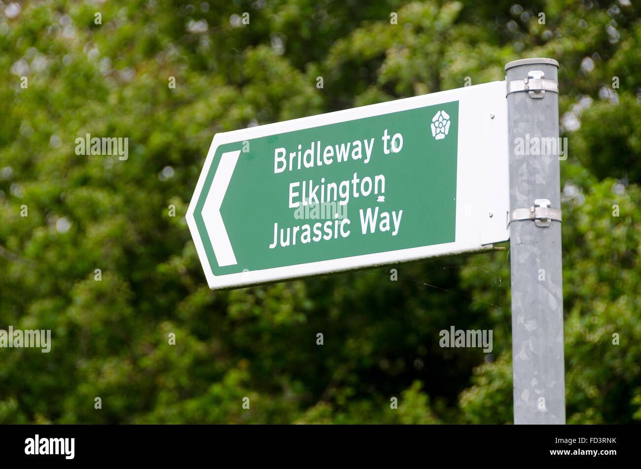 Jurassic way walking track sign hi-res stock photography and images - Alamy