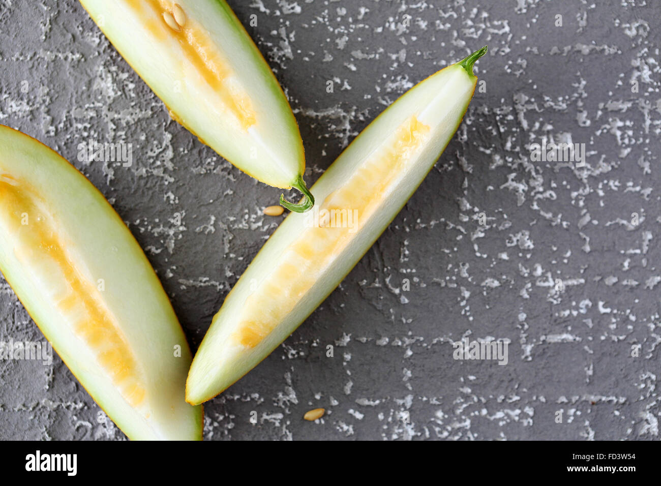 Melon melons slice hi-res stock photography and images - Alamy