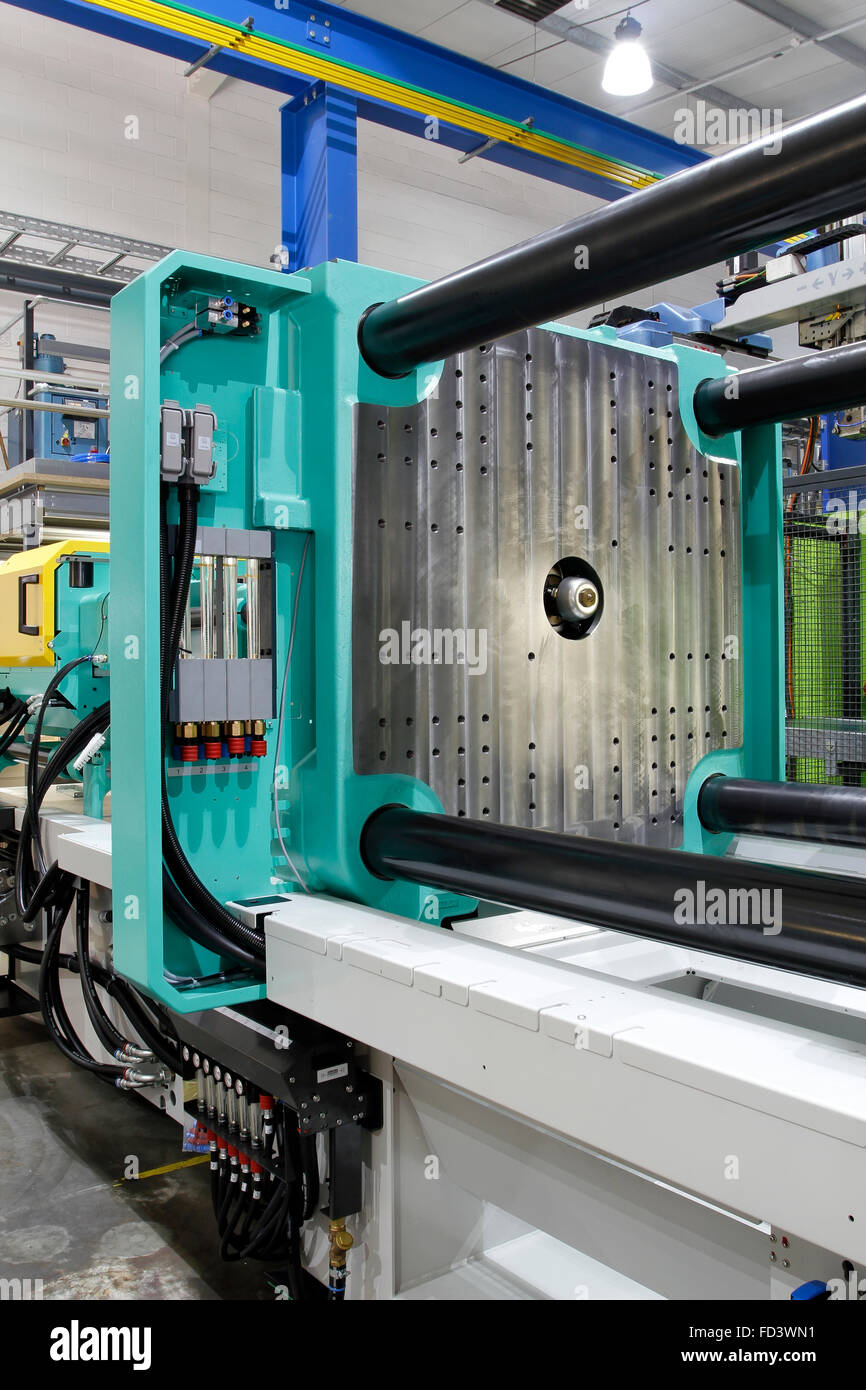 Injection moulding machine used for the forming of plastic parts using ...