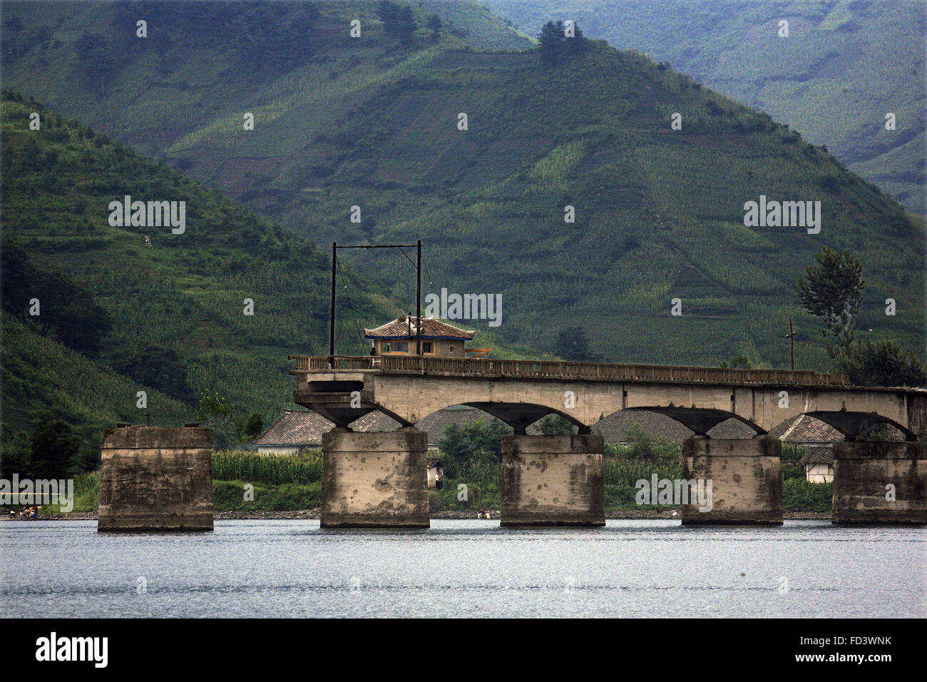 The Yalu River Broken Bridge Baishan City Jilin Province China Stock ...