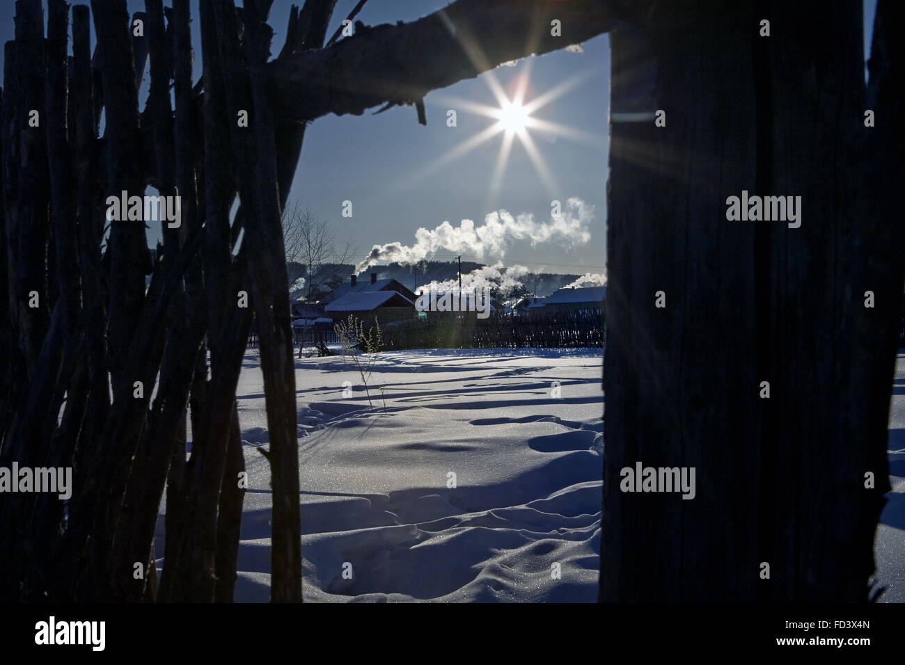 Winter North Pole Village Mohe County Heilongjiang Province China Stock ...