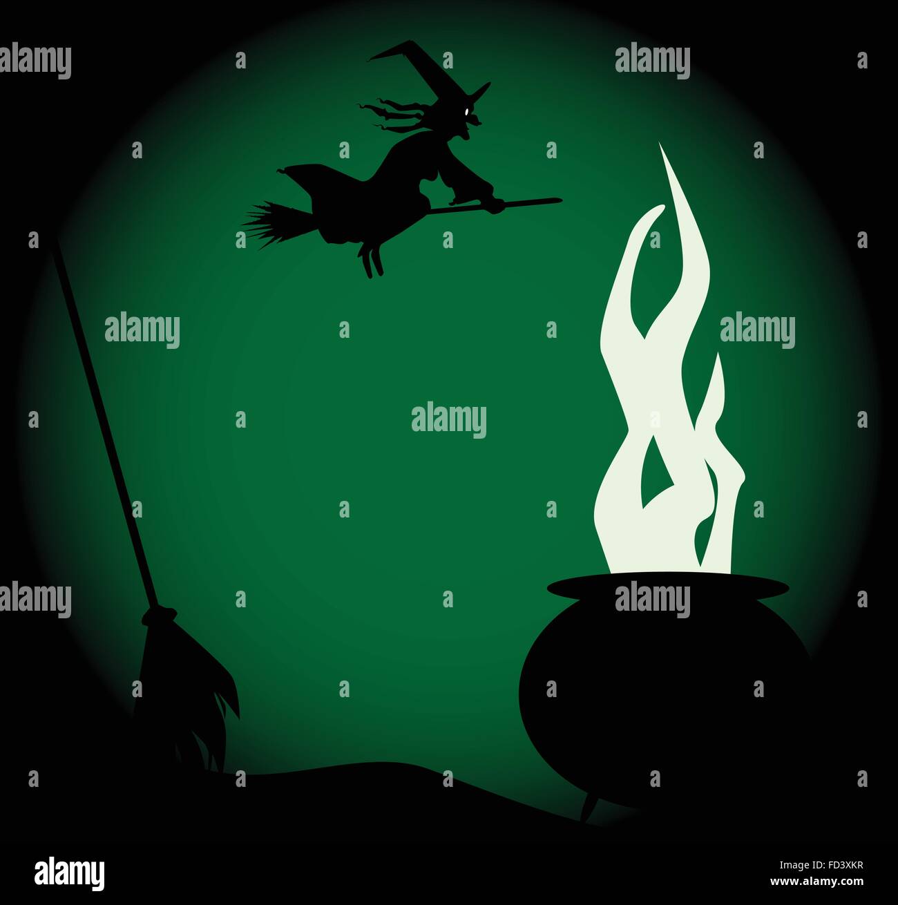 Flying Cauldron Stock Vector Images - Alamy