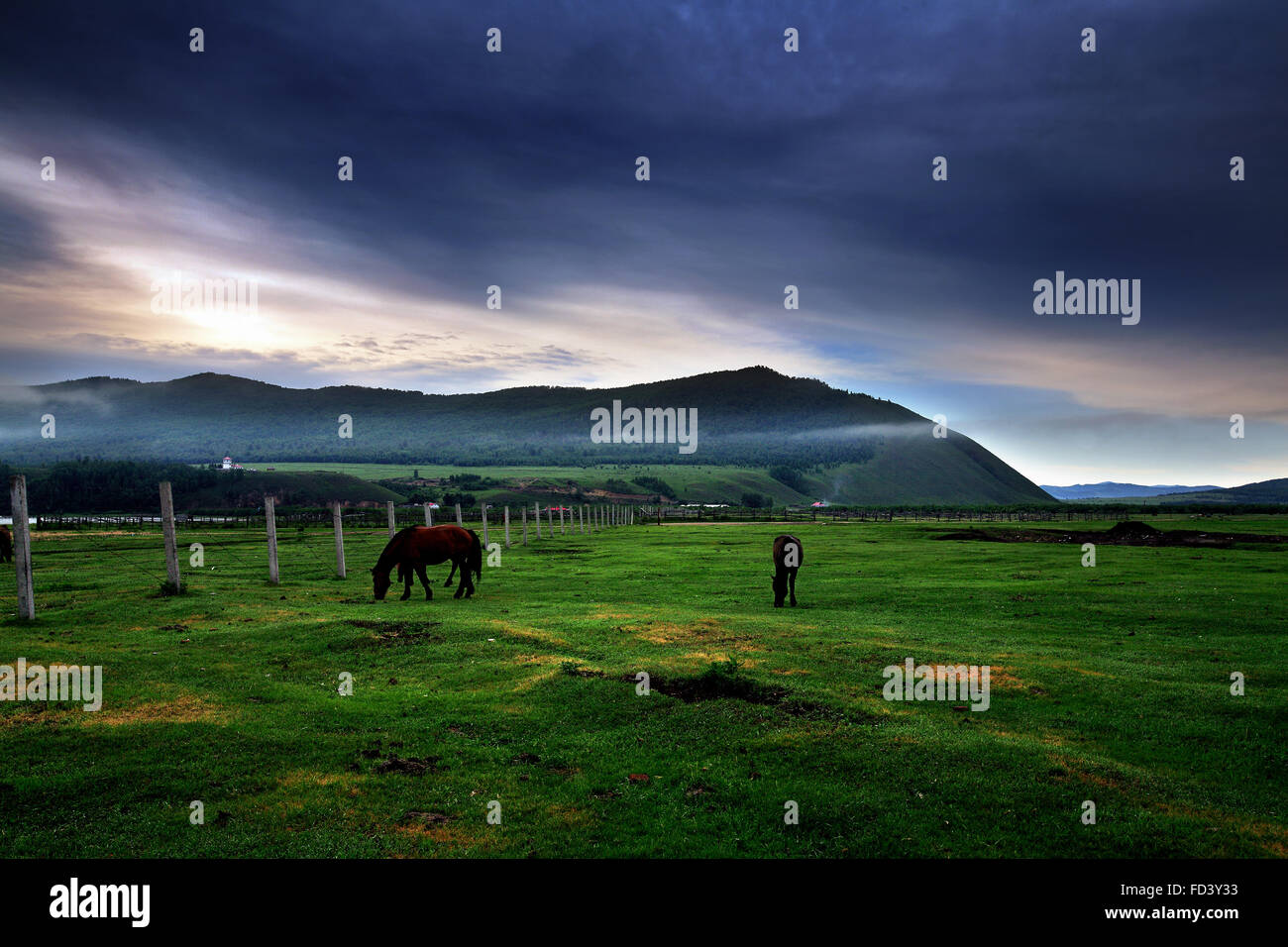 Winter North Pole Village Mohe County Heilongjiang Province China Stock ...