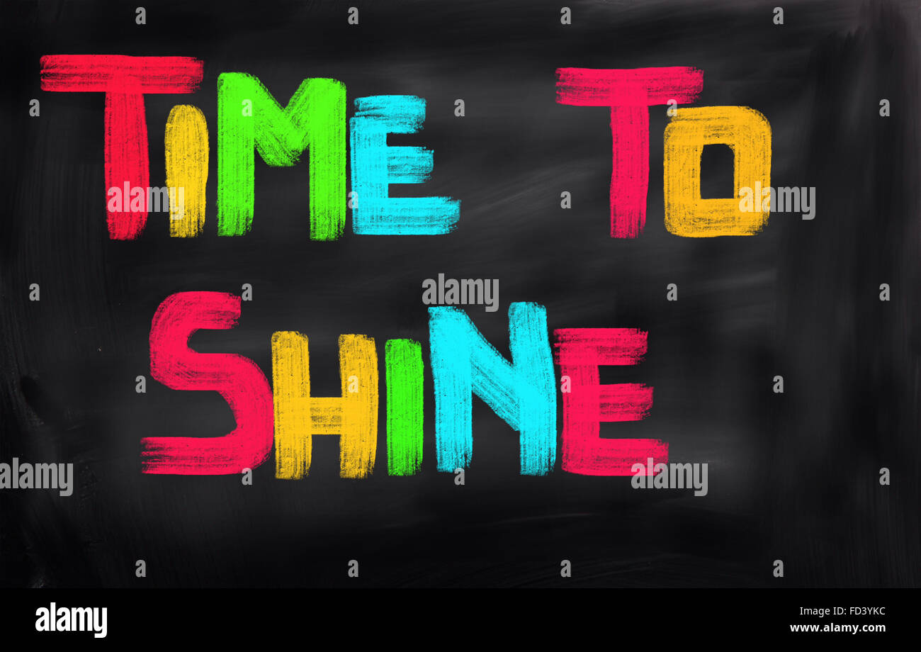 Time To Shine Concept Stock Photo - Alamy