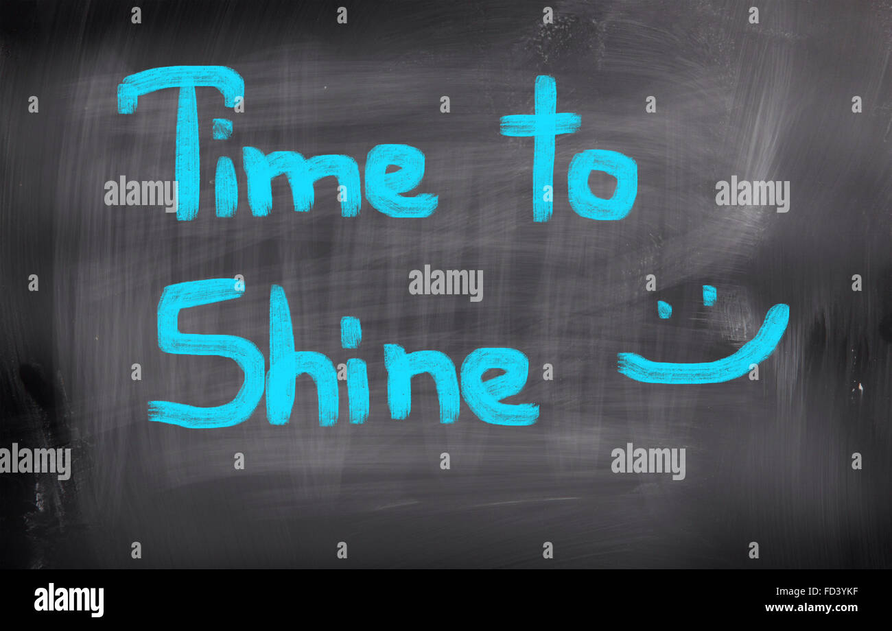 Time To Shine Concept Stock Photo - Alamy