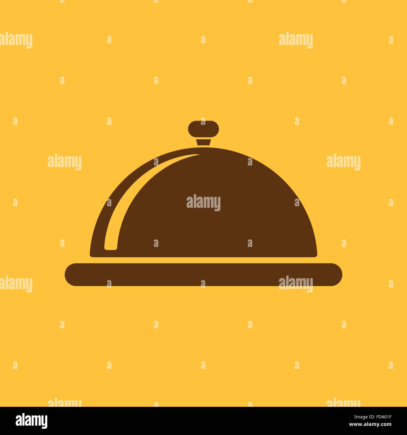 The tray station icon. Breakfast and lunch, dinner, restaurant symbol ...