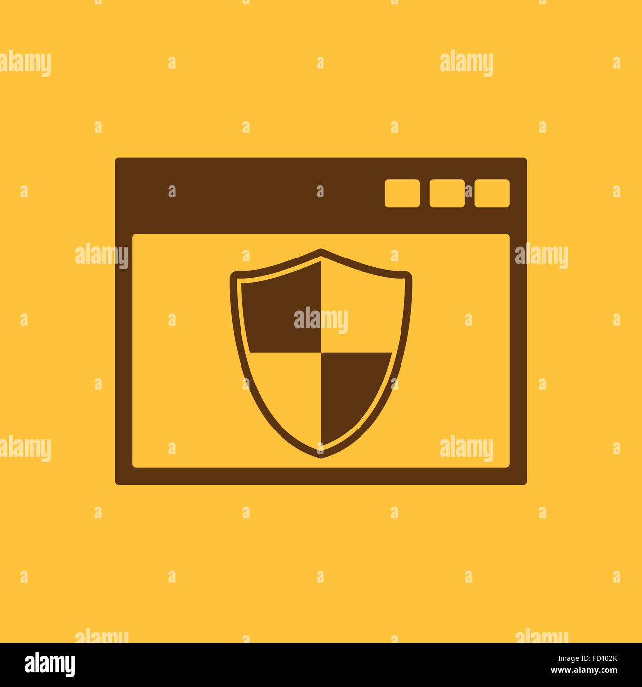 The antivirus icon. Firewall and safety, protection, website symbol ...