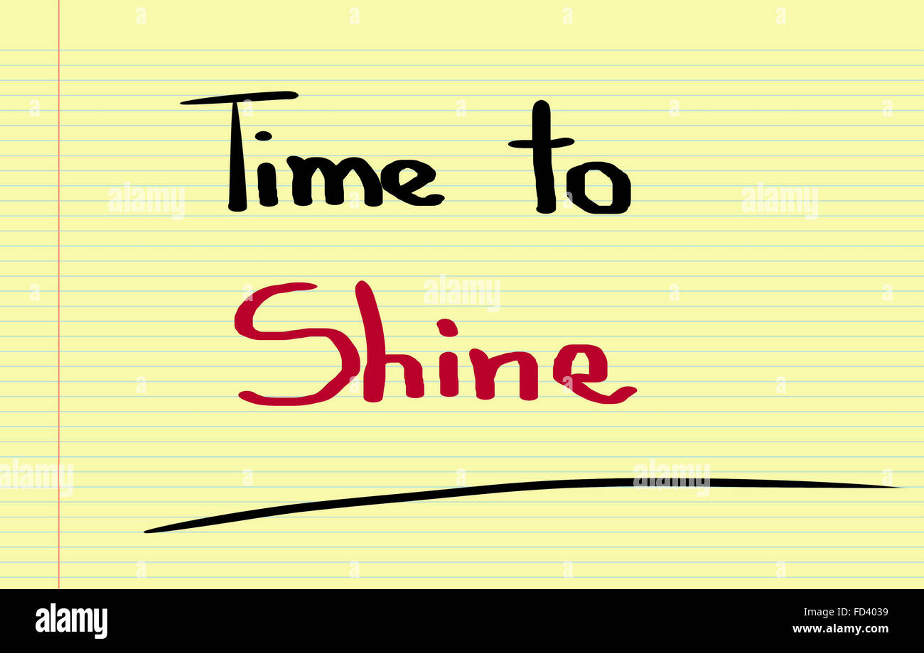 Time To Shine Concept Stock Photo - Alamy