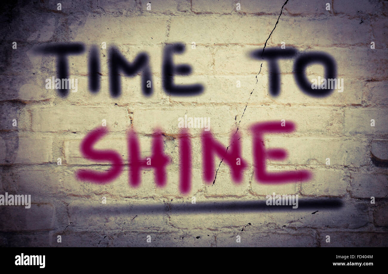 Time To Shine Concept Stock Photo - Alamy