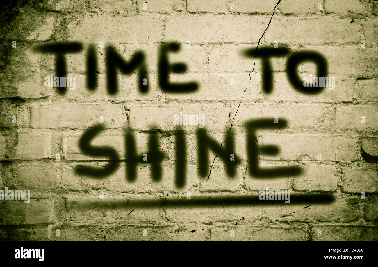 Time To Shine Concept Stock Photo - Alamy