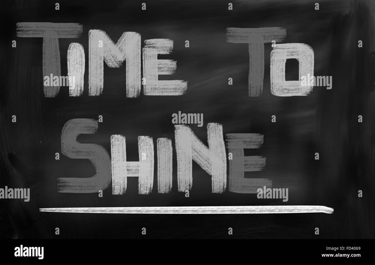 Time To Shine Concept Stock Photo - Alamy