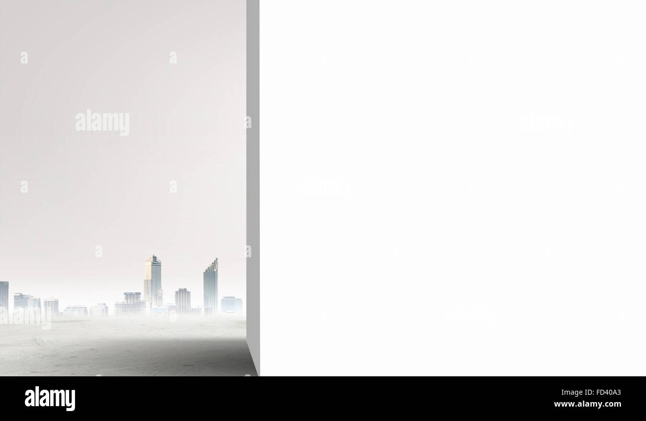 Background image with blank white wall. Place for text Stock Photo - Alamy