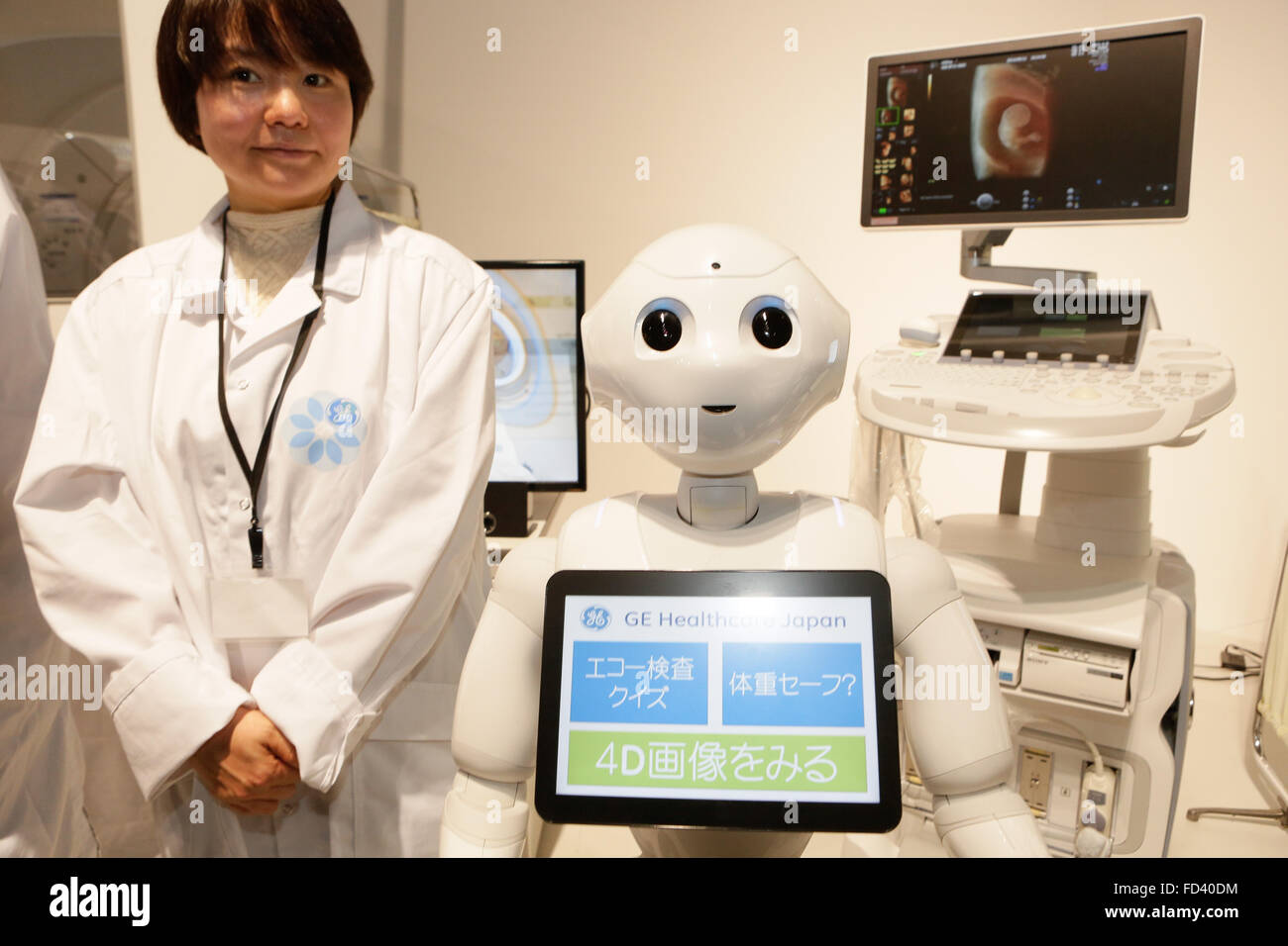 Softbank showcases how their humanoid robot Pepper can be used in ...