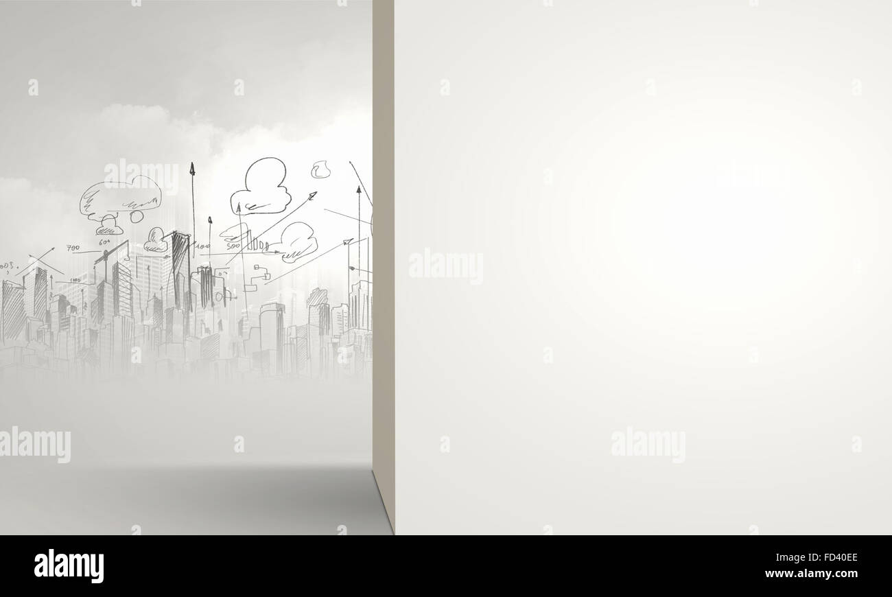 Background image with blank white wall. Place for text Stock Photo - Alamy