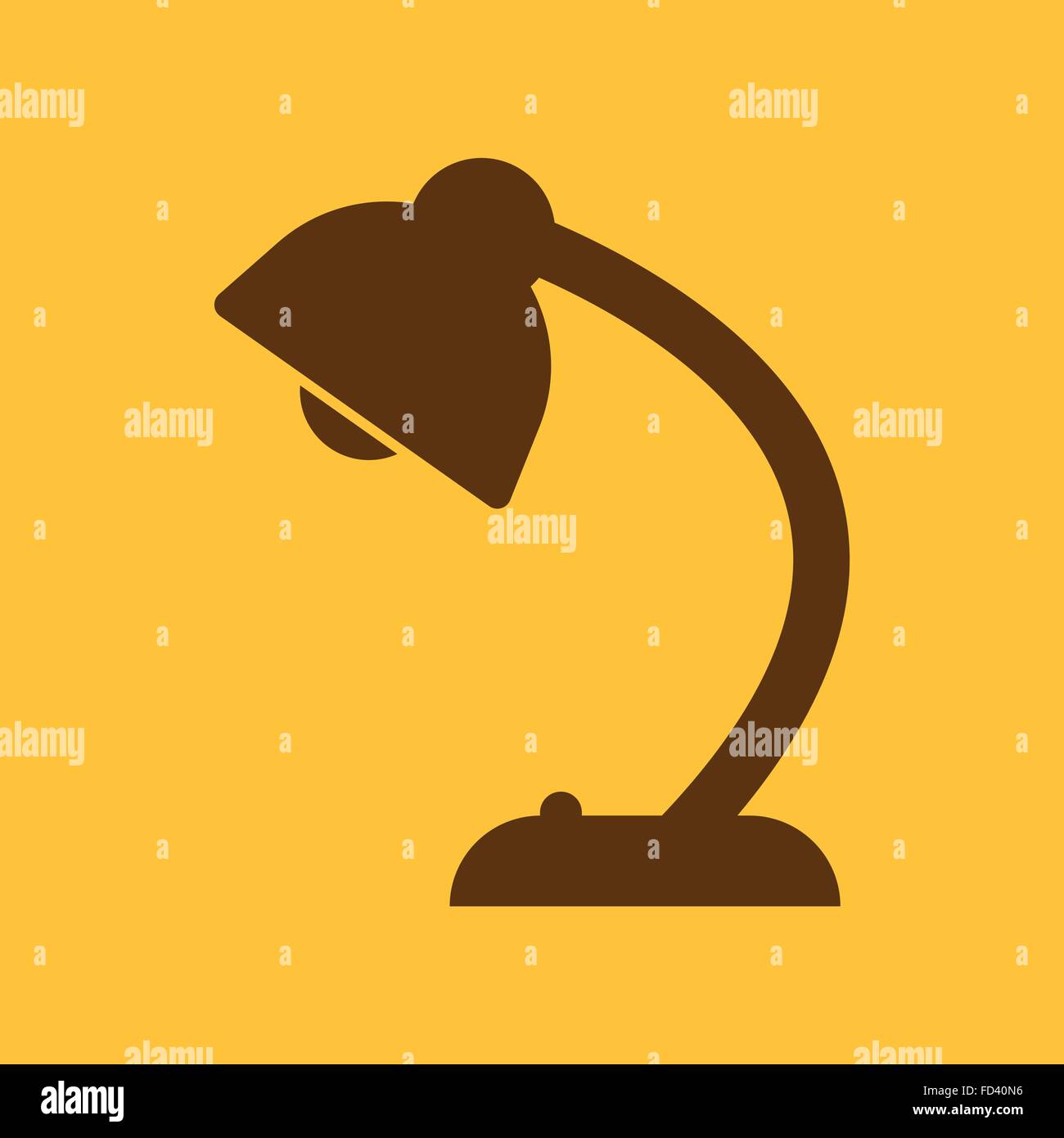 The table lamp icon. Reading-lamp and lighting, illumination, light ...