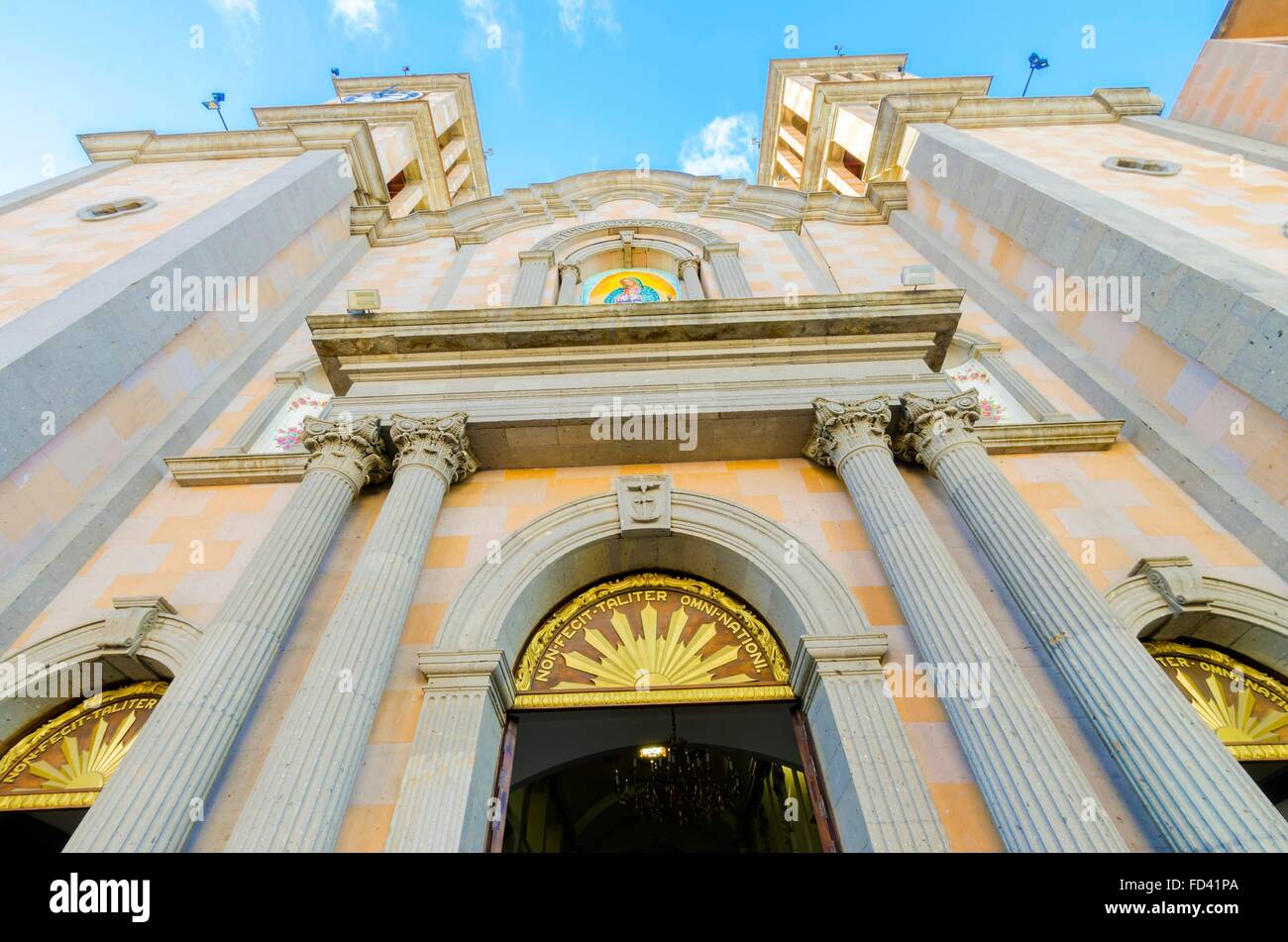 The entrance of Catedral de Nuestra Senora de Guadalupe, the first ...