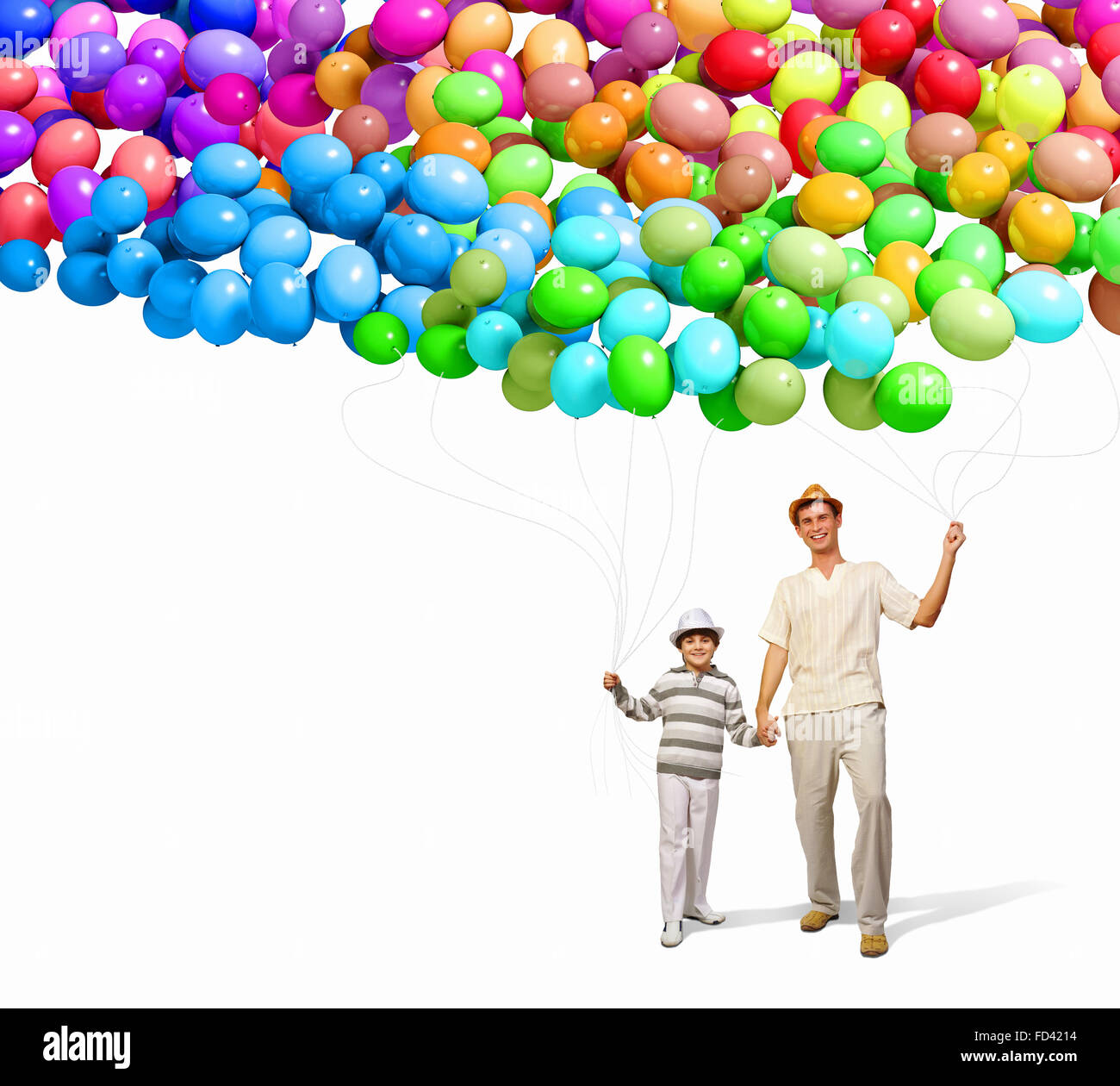 Image of happy father with his son Stock Photo - Alamy