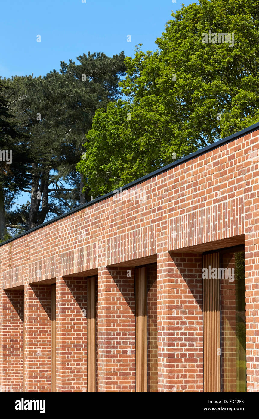 Facade perspective with deep window reveals. Britten-Pears Archive ...