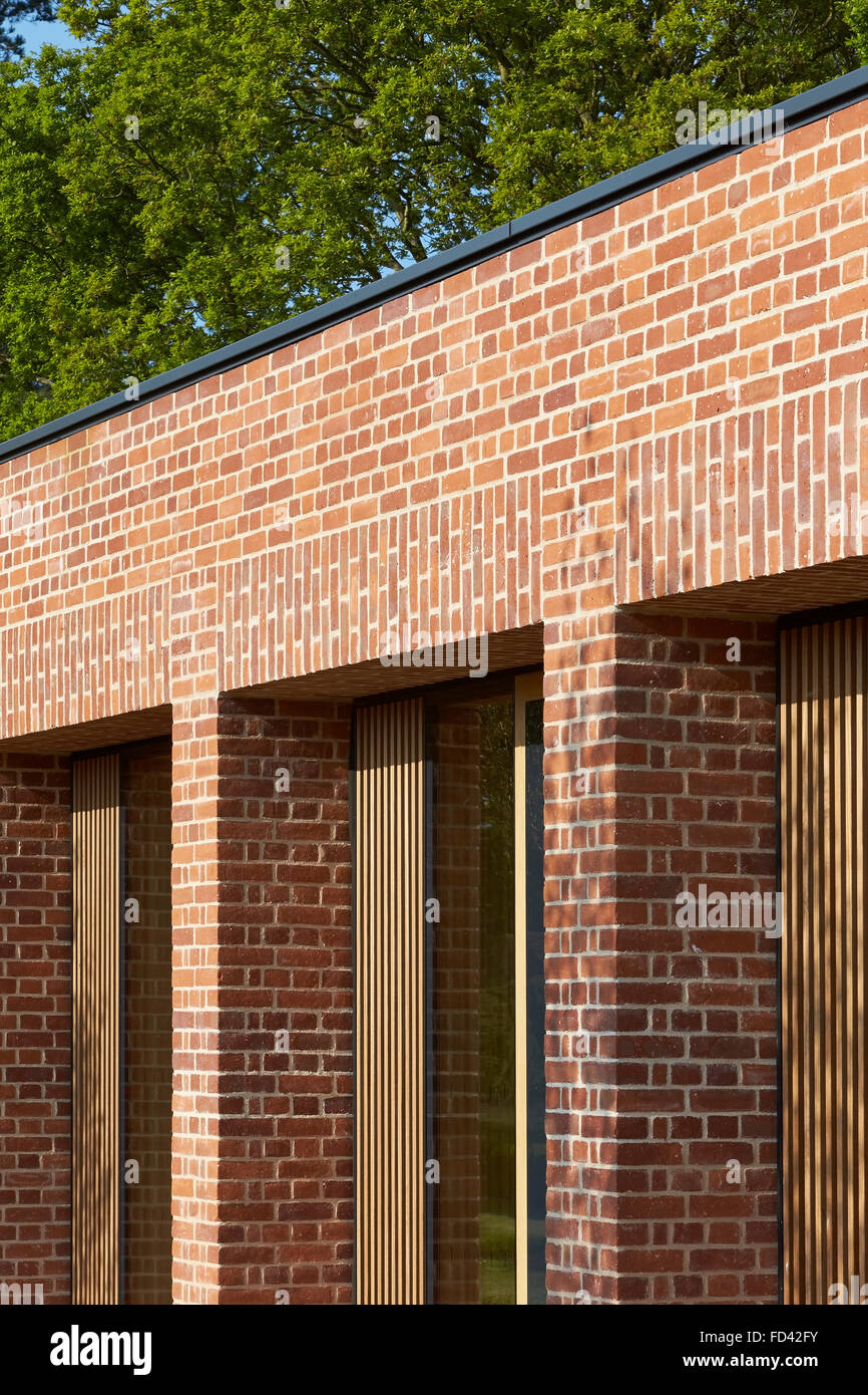 Facade perspective detail with deep window reveals. Britten-Pears ...